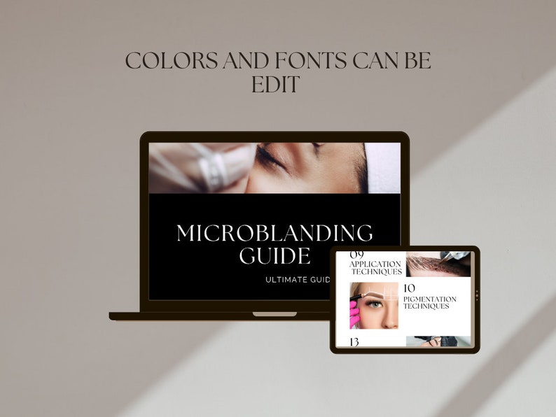 Editable and Printable Elegant Microblading Guide Training Manual ...
