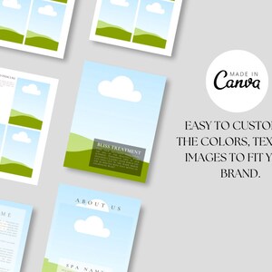 Editable and Printable Elegant Spa Catalog Template, Spa Services ...