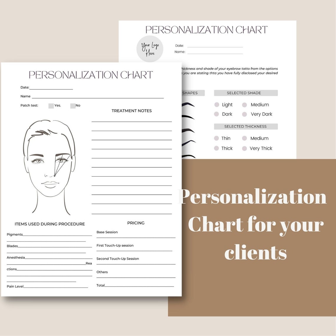 Editable Microblanding Bundle Consultation Form, Client Form, Photo ...