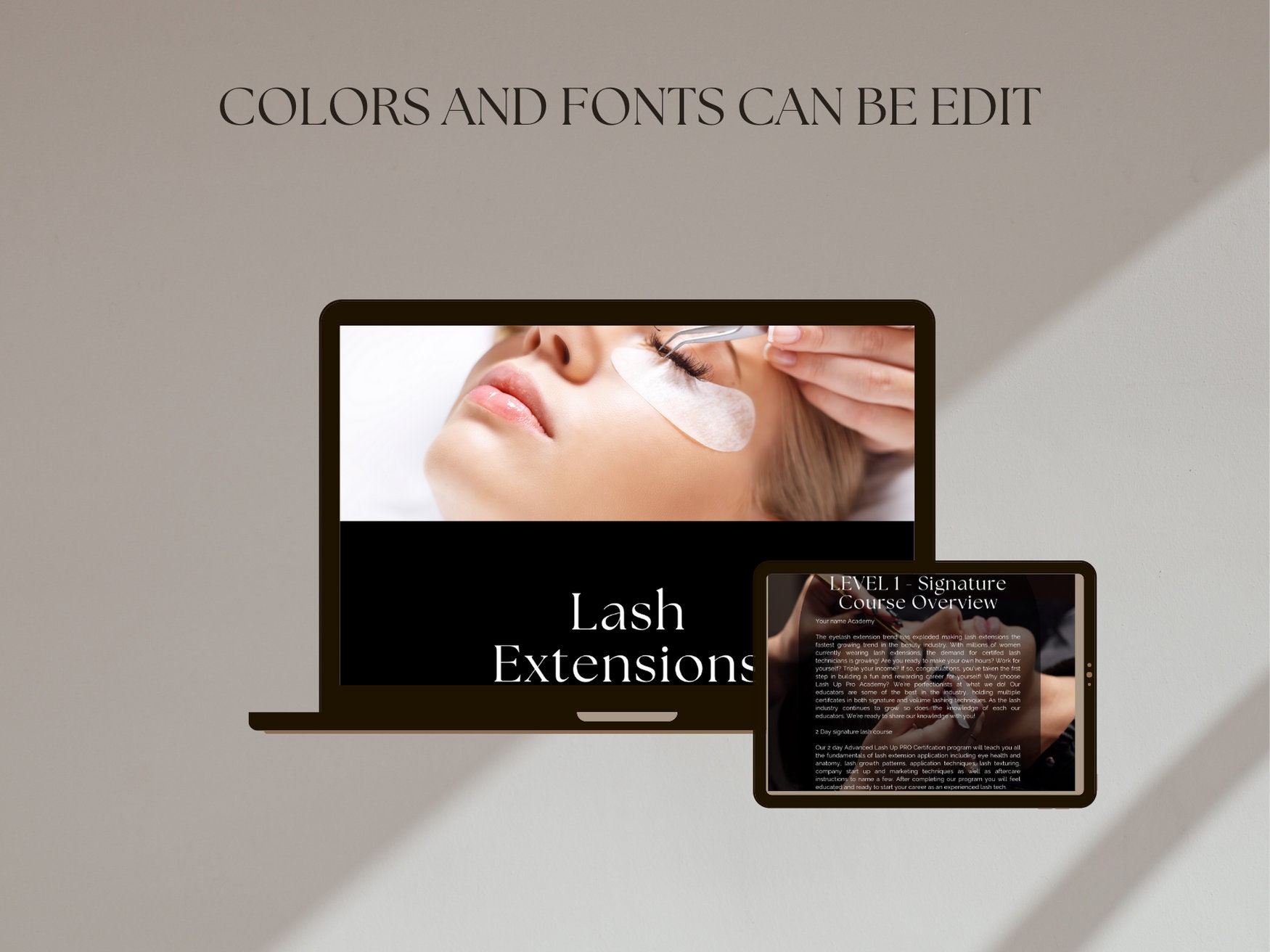 Editable and Printable Elegant Eyelash Extension Training Manual ...