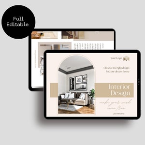 Editable Client Interior Design Presentation Proposal Template, Client ...