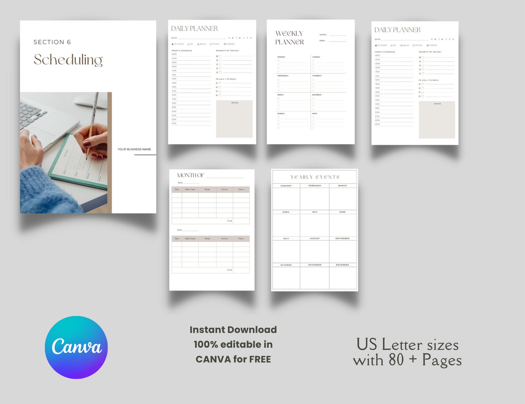Editable Hair Stylist Business Plan Template Printable - Etsy
