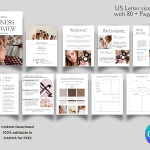 Editable Makeup Artist Business Plan Template, Printable Makeupbusiness ...