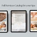 Editable and Printable Elegant Spa Catalog Template, Spa Services ...