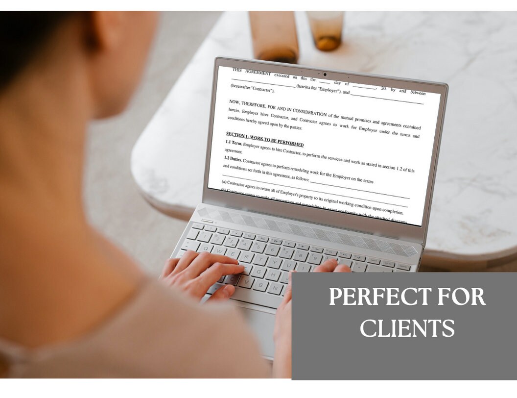 Editable Bathroom Remodeling Construction Services Contract Agreement ...