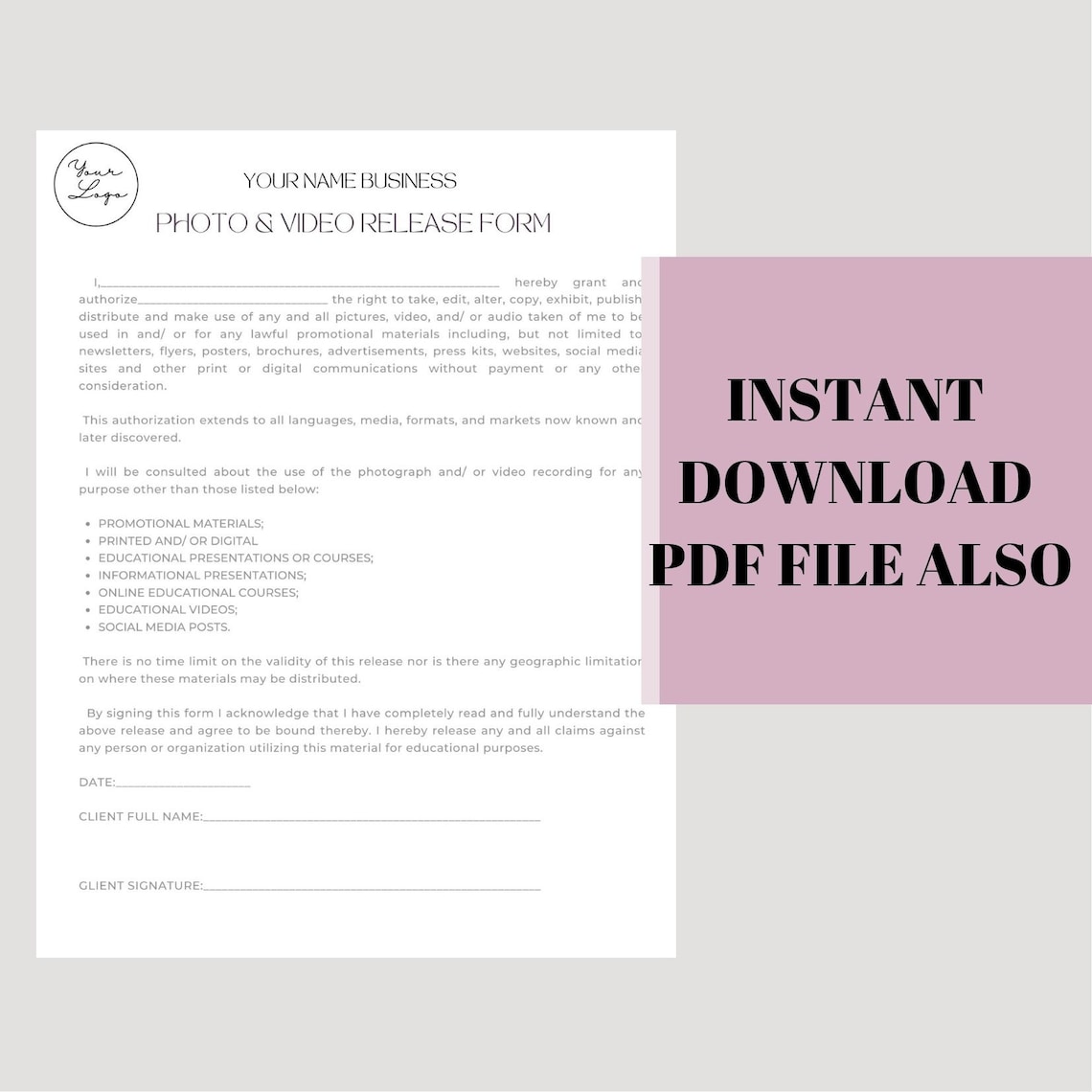 HIFU Client Consent Intake Treatment Forms, High Intensity Focused Ultrasound Consent Form and ...