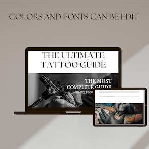 Editable and Printable Elegant Tattoo Guide Training Manual Instant ...