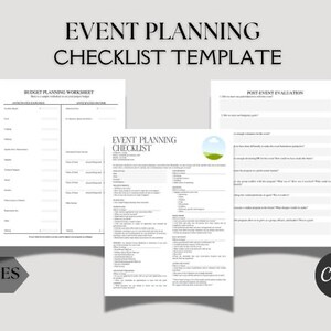 Fully Editable Ultimate Event Planning Checklist Template With Post ...