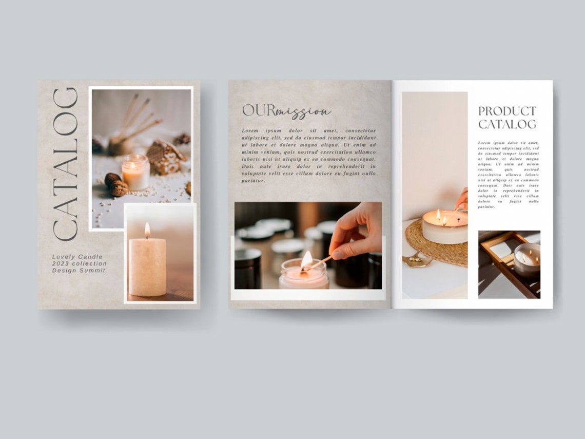 Editable and Printable Elegant Catalog Template, Wholesale Catalog ...