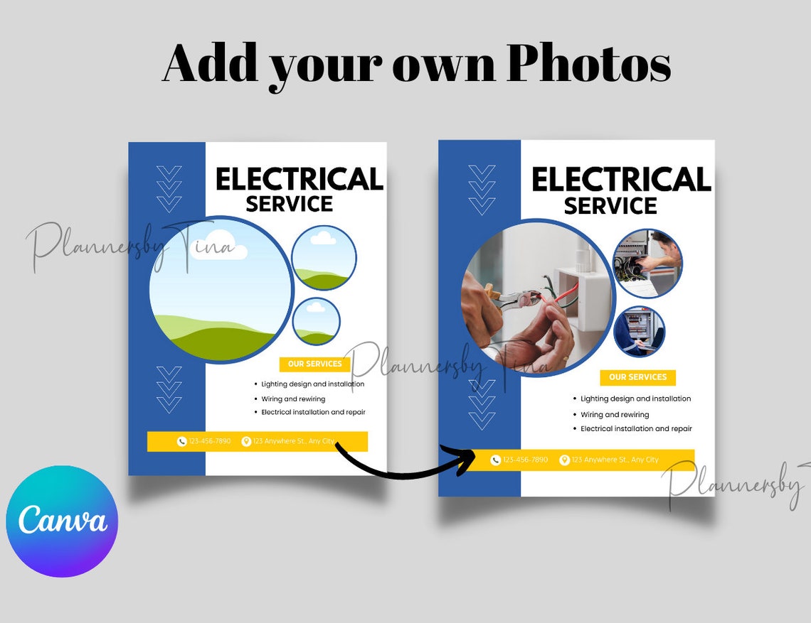 Editable and Printable Electrical Services Flyer Template, Electrical Services Flyer Template ...