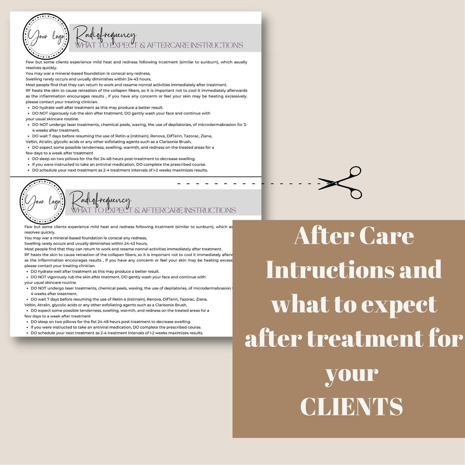 Full Editable Radio Frequency Form Template, Radio Frequency Consent ...