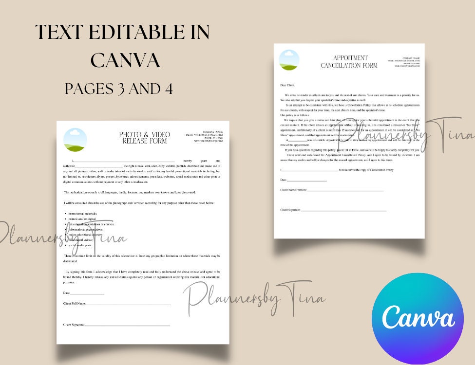 Editable and Printable Wig Consultation Form Template, Wigs Client Form ...