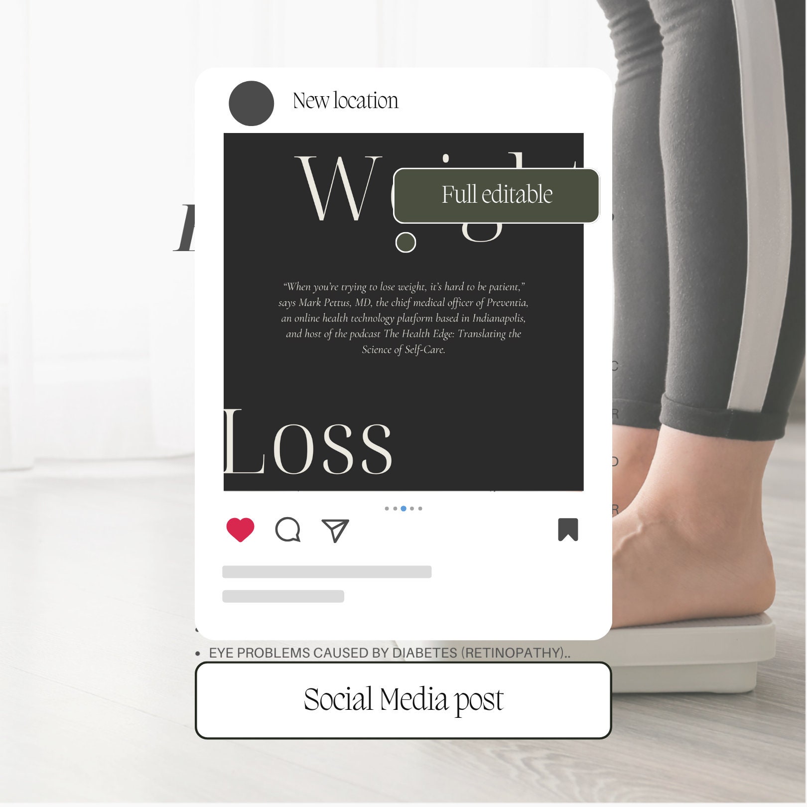 61 Semaglutide Business Bundle Social Media Post Template, Weight Loss ...