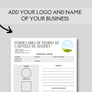 Editable and Printable Order Forms Bundle in Spanish, Tshirt, Tumbler ...