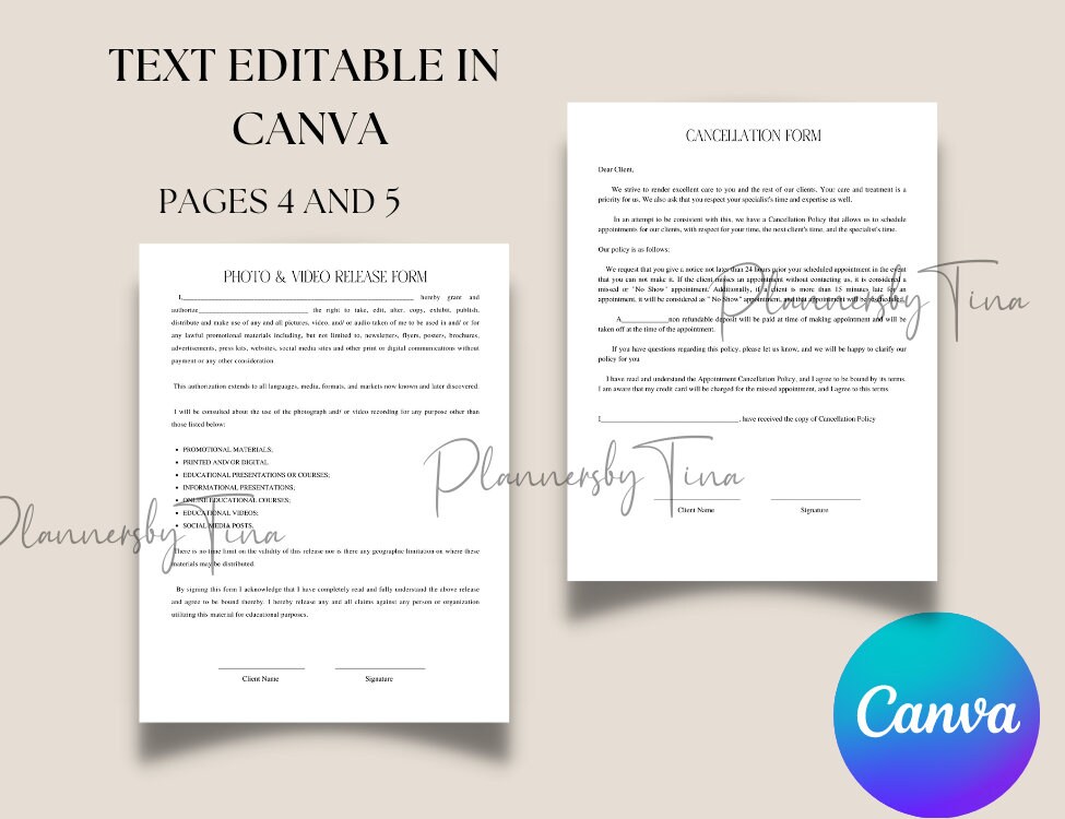 Editable Brow Lamination Template Bundle, Brow Lamination Care Cards ...