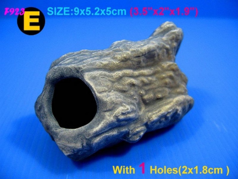 Fish Stones Aquarium Rock Cave Ceramic Decoration for Fish Tank ...