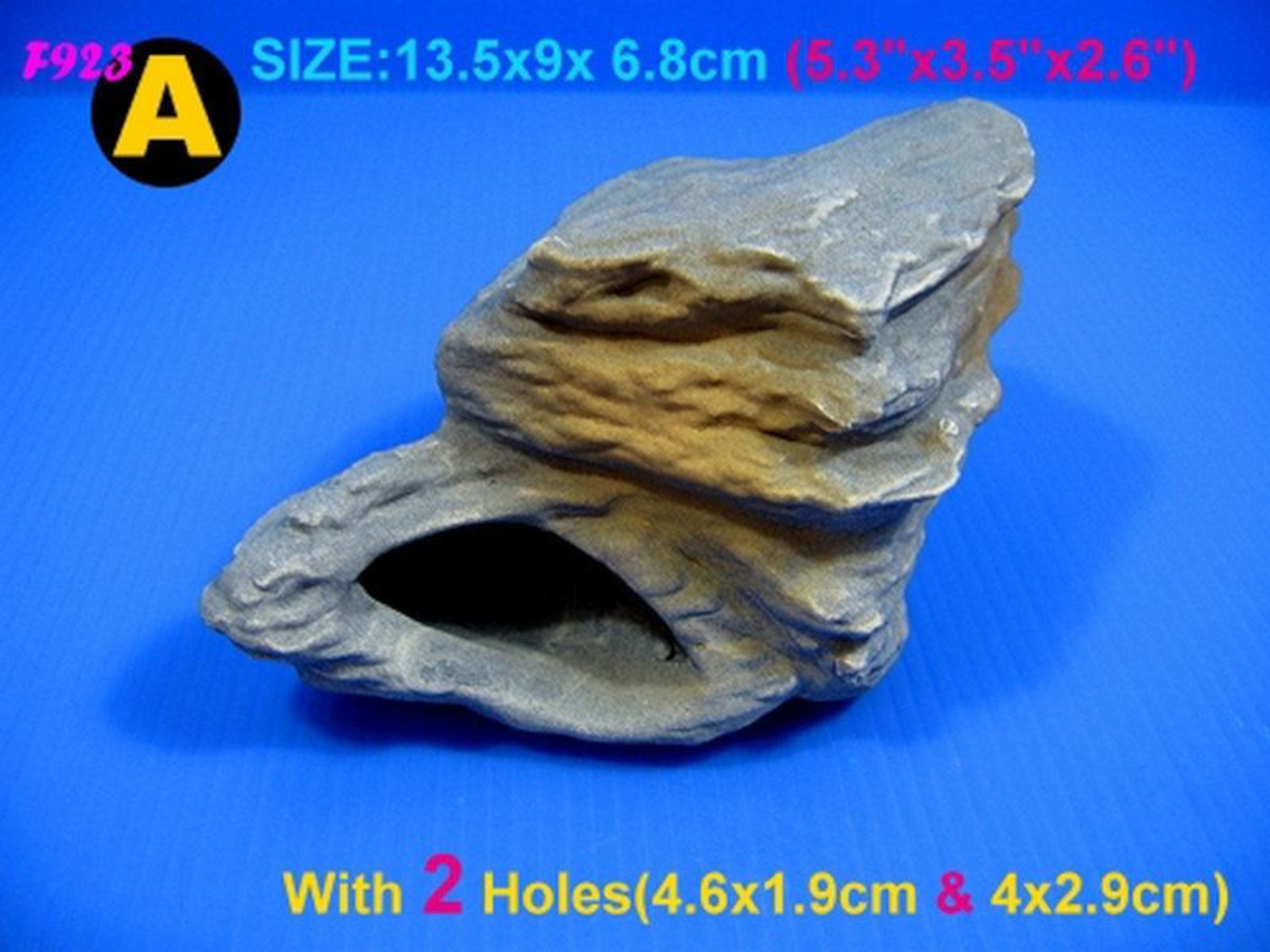 Fish Stones Aquarium Rock Cave Ceramic Decoration for Fish Tank ...