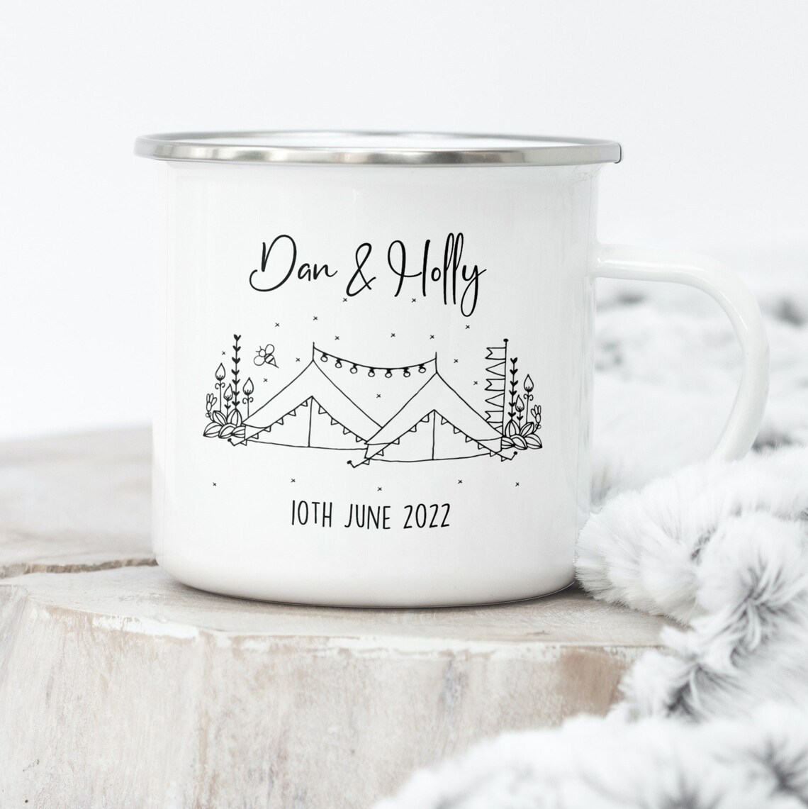 Personalised Glamping/camping Wedding Mug's Camping - Etsy UK