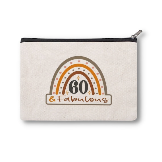 60 and Fabulous Makeup Bag 60th Birthday Gift for Her - Etsy UK