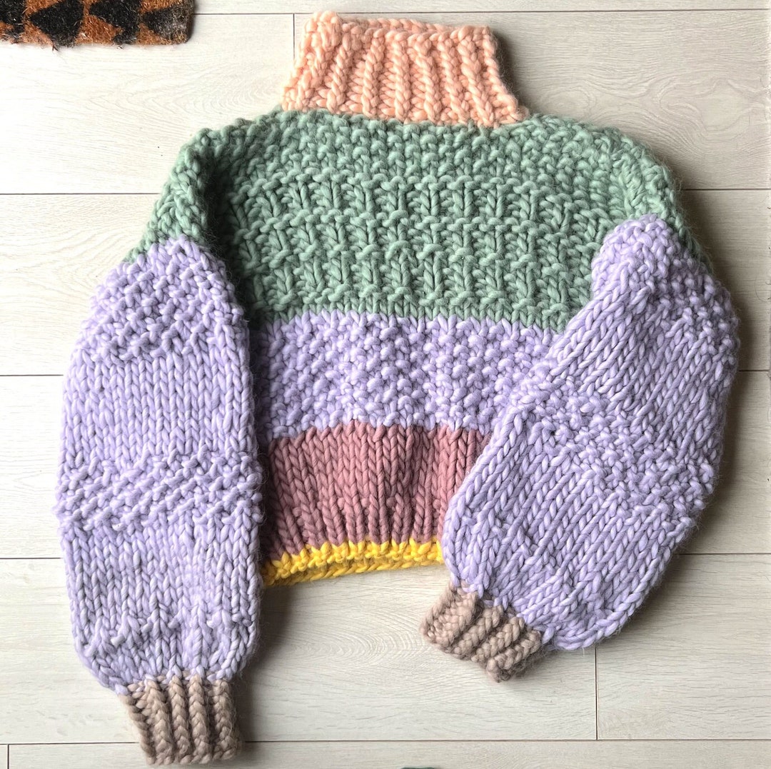 The Mixed Stitch Sweater 02 - Etsy