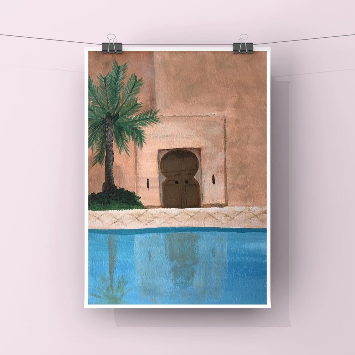 Marrakesh Print / Illustration / Art Print / A5, A4/morocco Art Print ...