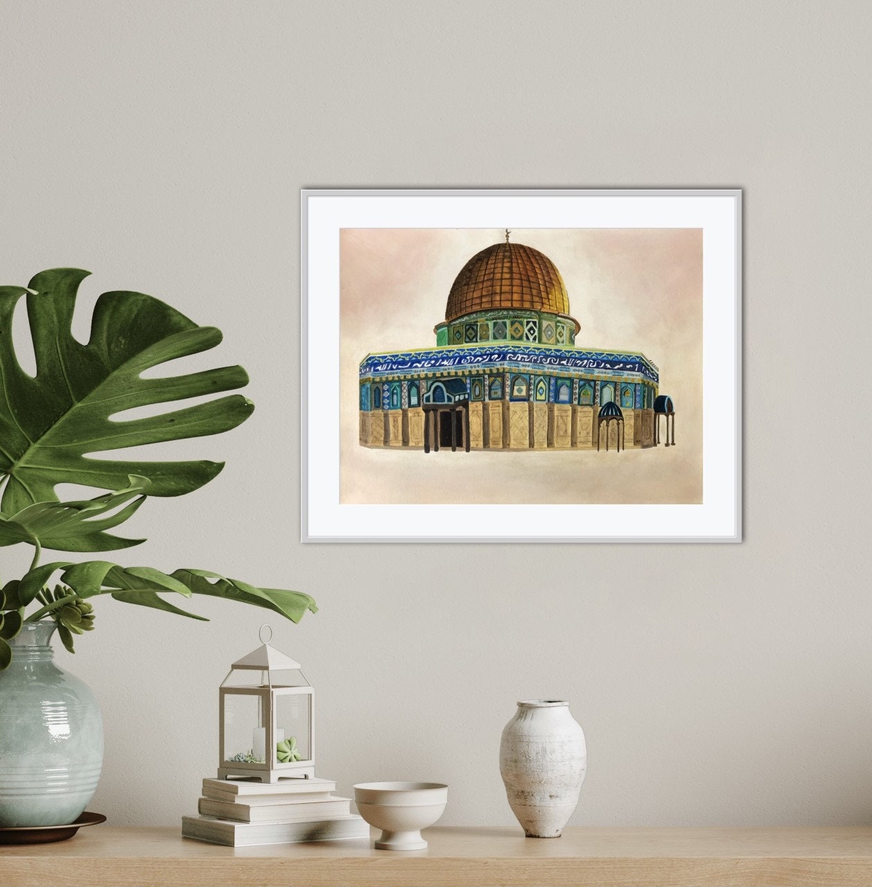 Al Aqsa Mosque Art Print / Masjid Al Aqsa Print / Holy Mosque Print ...