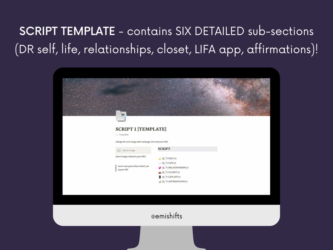 Notion Shifting Script Template