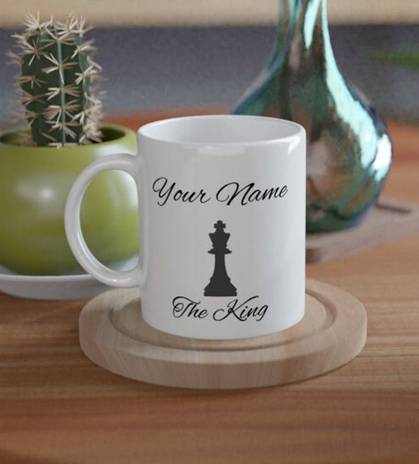 Mug for Him: "the King". Chess Piece Design, Ideal for the Master of ...