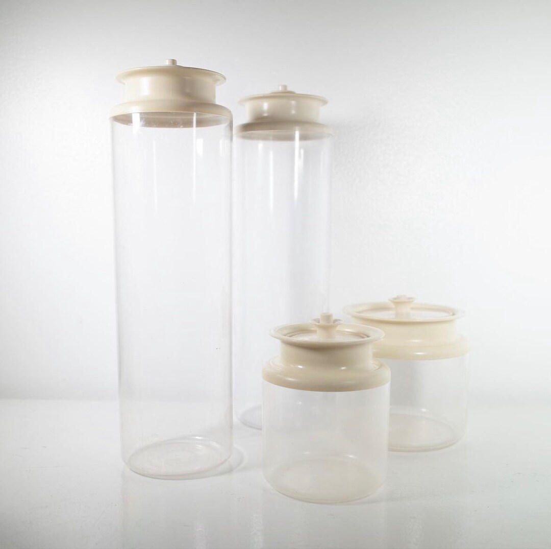 Set of 4 Tupperware Pasta Canisters - Etsy