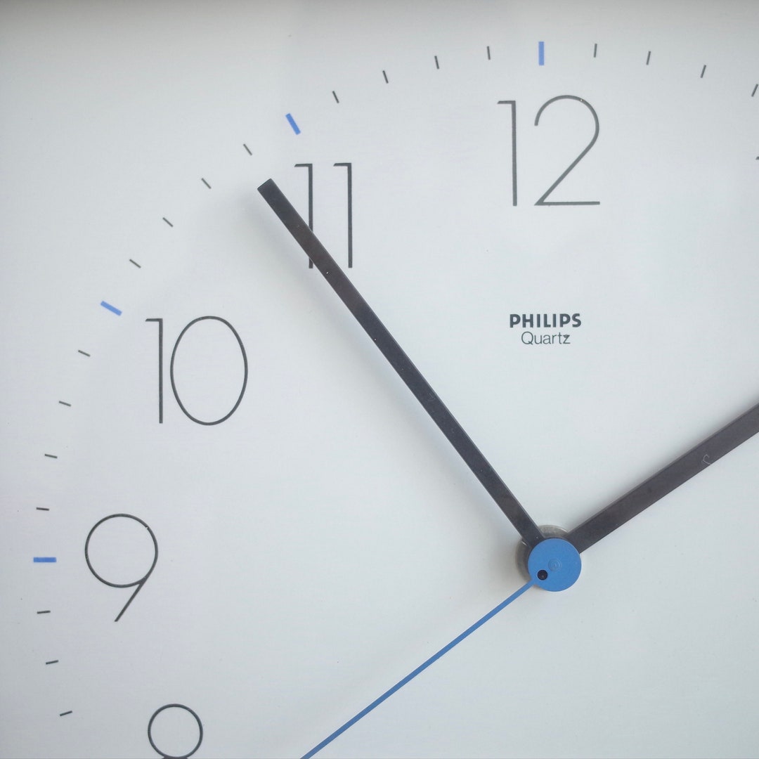 Vintage Wall Clock - Philips, Made in West Germany - Etsy