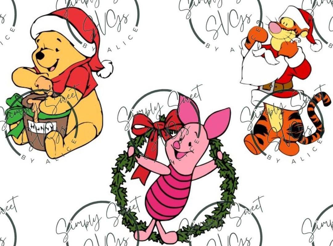Winnie and Friends SVG Digital Download - Etsy