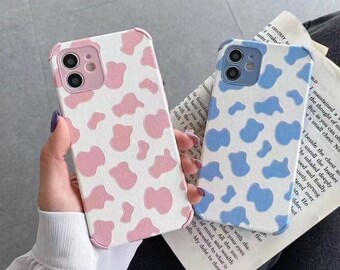 Pink Cow Print Phone Case | Etsy