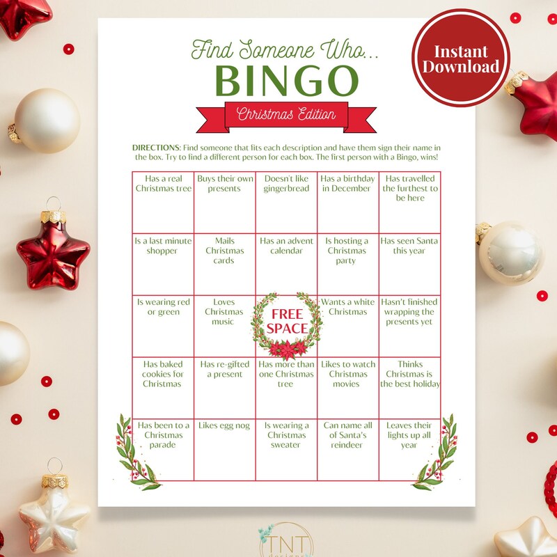 Christmas Bingo - Etsy