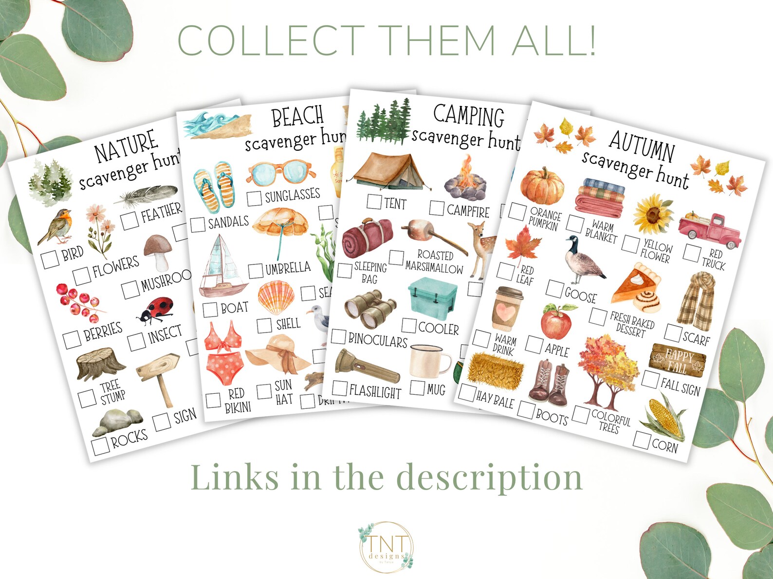 Printable Fall Autumn Photo Scavenger Hunt | Outdoor Games | Fall Games ...