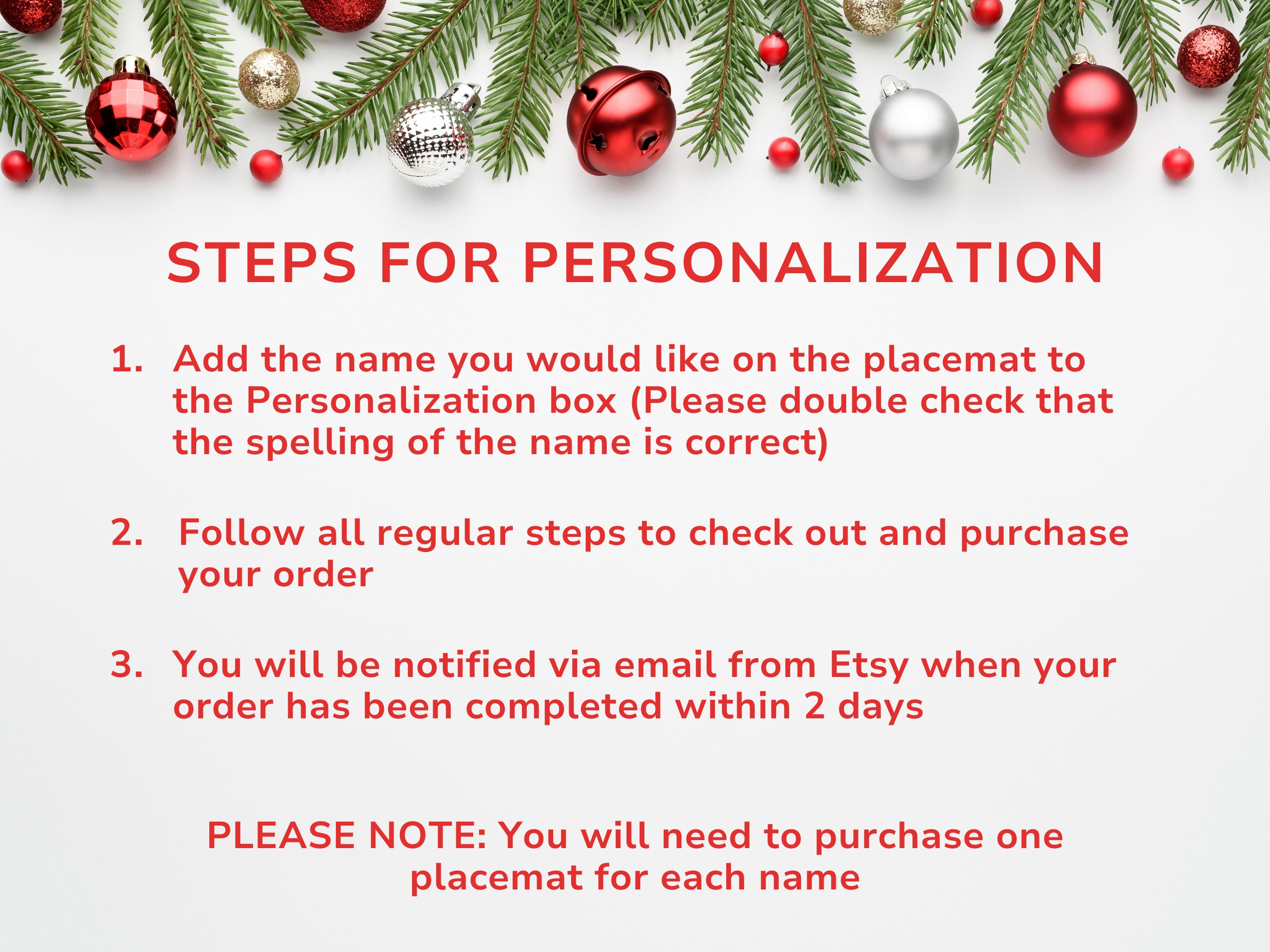 Printable Christmas Coloring Placemat | Personalized Gift for Kids ...