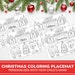 Printable Christmas Coloring Placemat | Personalized Gift for Kids ...