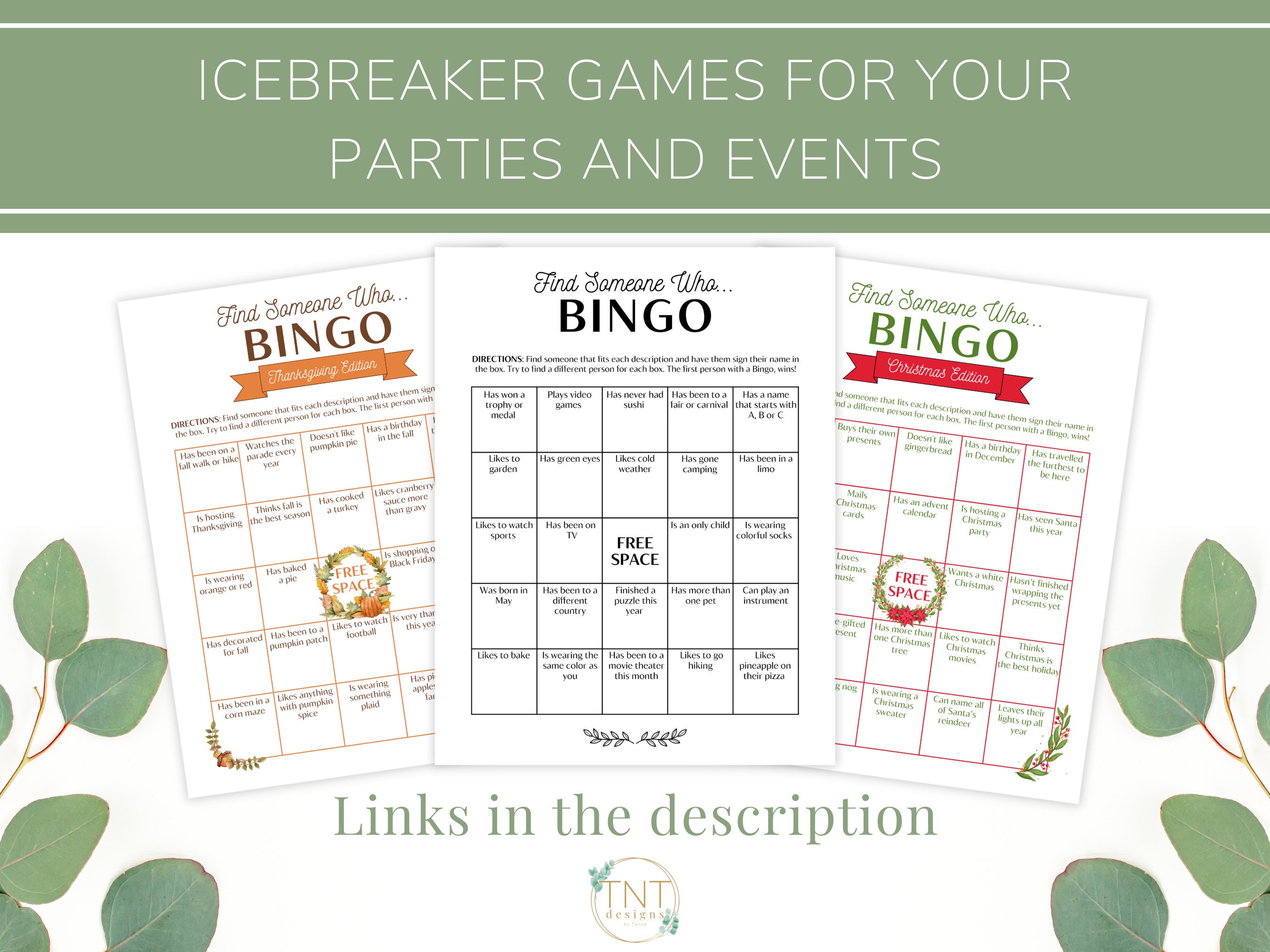 Find Someone Who Bingo Game | Find the Guest | Conversation Starter ...