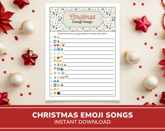 Christmas Songs Emoji Game | Christmas Party Games | Christmas Emoji ...