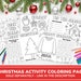Printable Christmas Coloring Placemat Personalized Gift for Kids ...