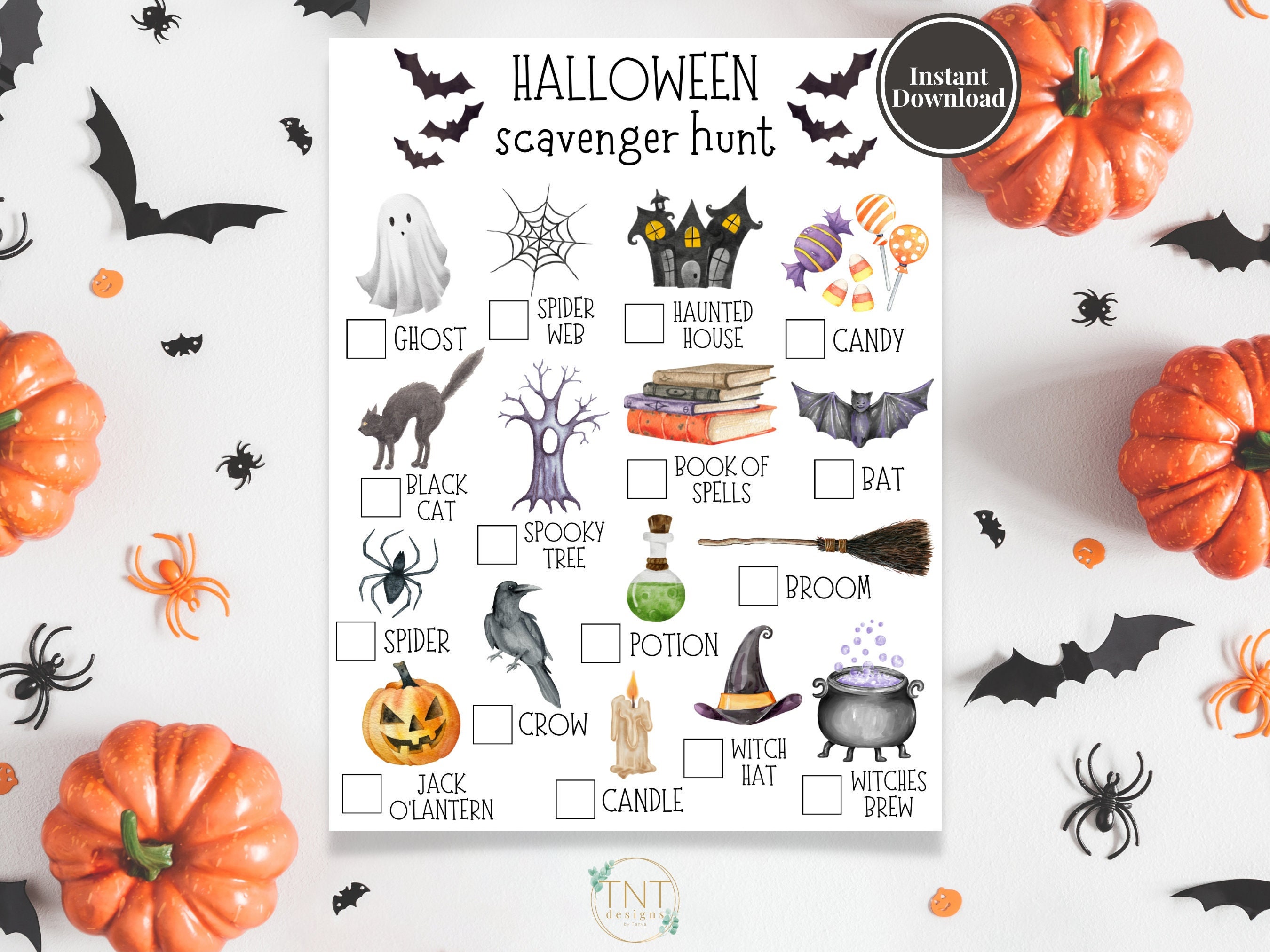 Printable Halloween Scavenger Hunt Halloween Party Game - Etsy Canada
