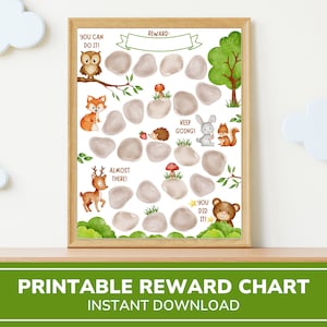 Printable Reward Chart Woodland Animals Reward Chart for Kids Chore ...