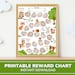 Printable Reward Chart Woodland Animals Reward Chart for Kids Chore ...