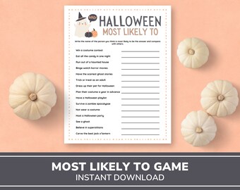 Halloween Who is Most Likely to Game | Halloween Most Likely to Game ...