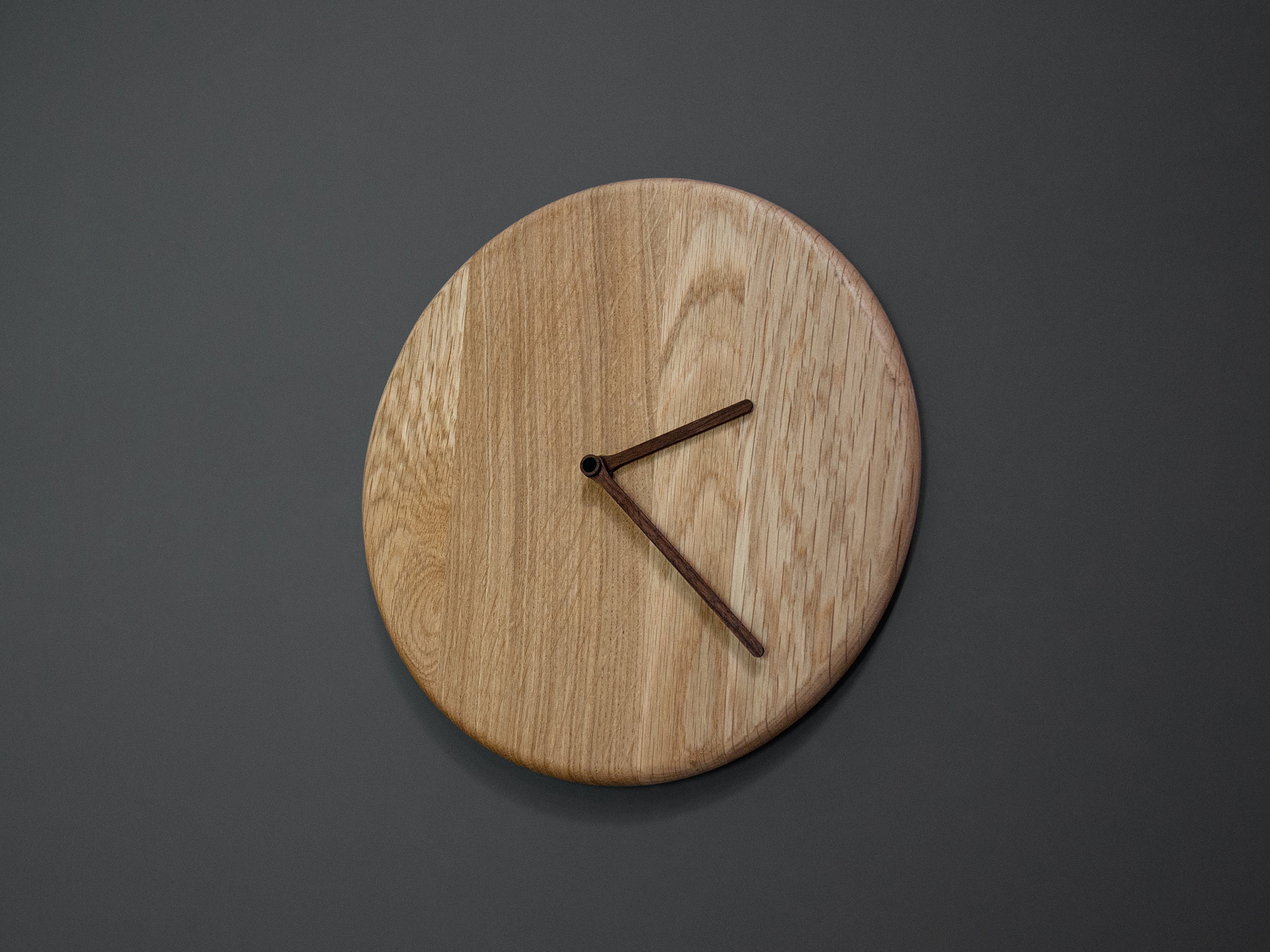 Minimalist Wooden Clock Solid Oak Natural | Etsy
