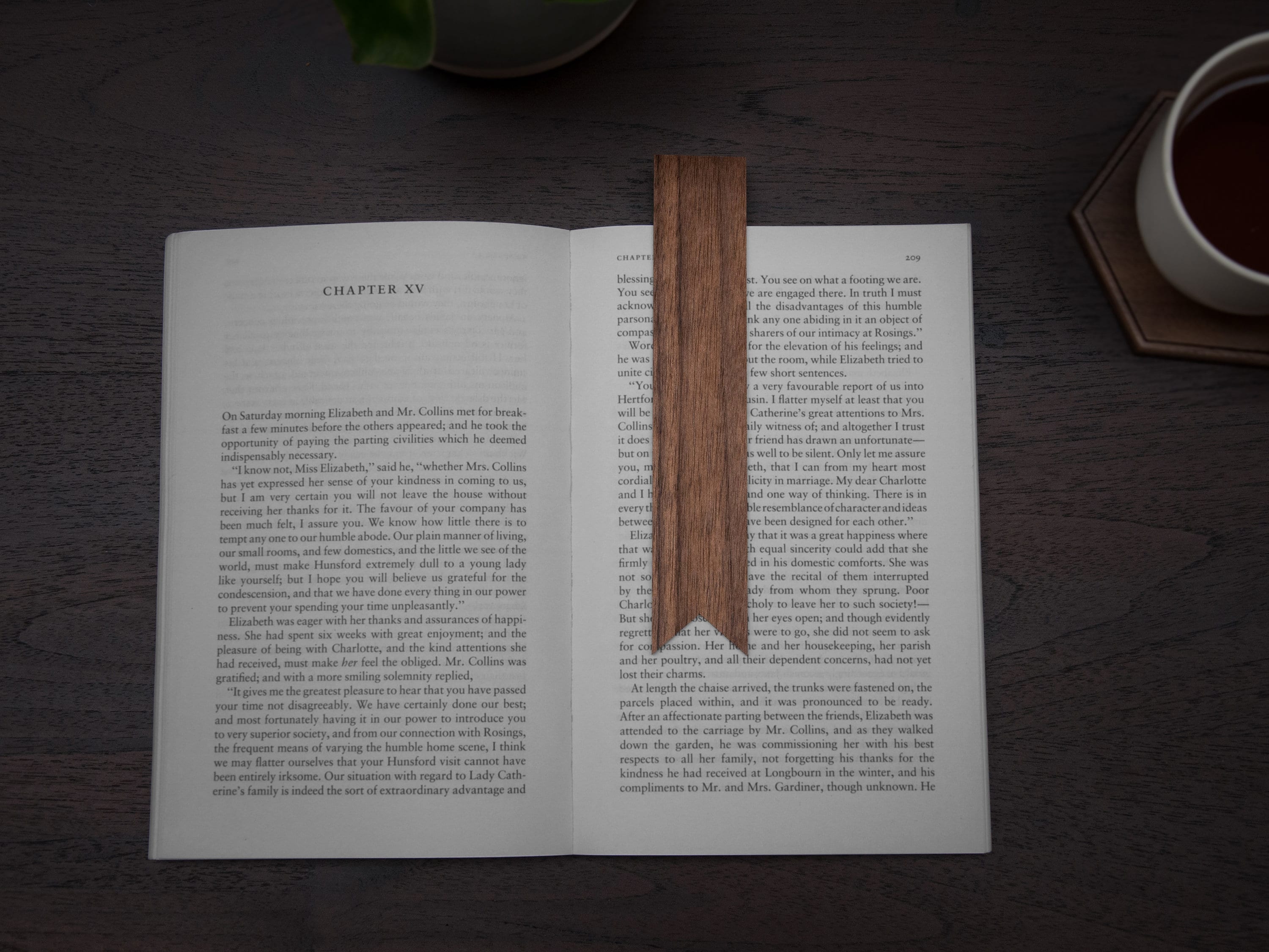 Personalized Wooden Bookmark Ribbon Walnut Engraved Gift - Etsy