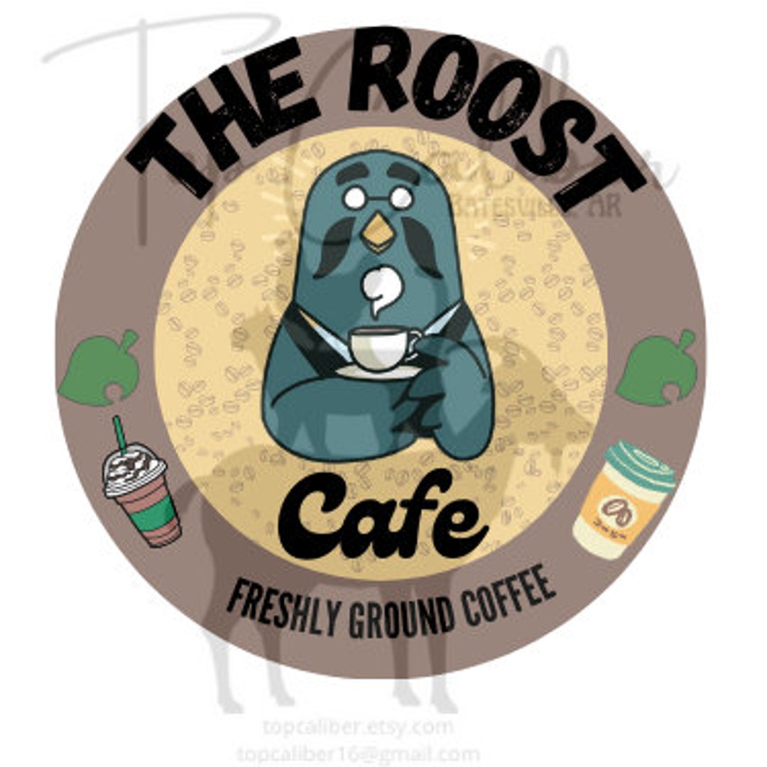 The Roost Cafe PNG Sublimation Animal Crossing - Etsy