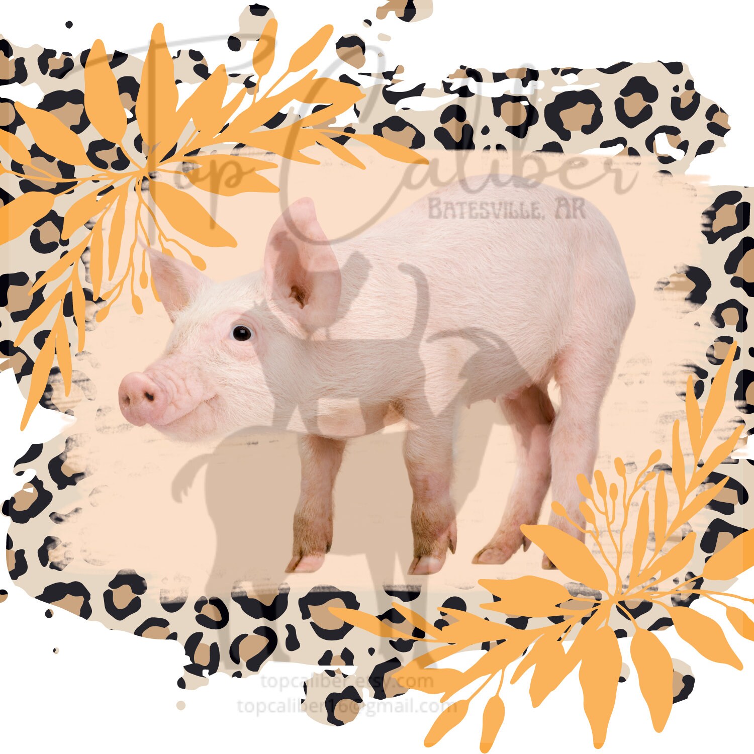 Leopard Pig SVG PNG Sublimation - Etsy