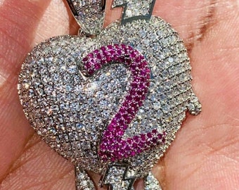 Iced Out Heart - Etsy