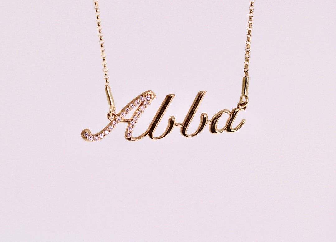 Customizable Name Plate Chain - Etsy Canada