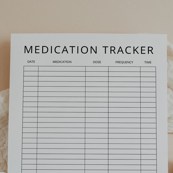 Medication Administration Log Sheet - Etsy